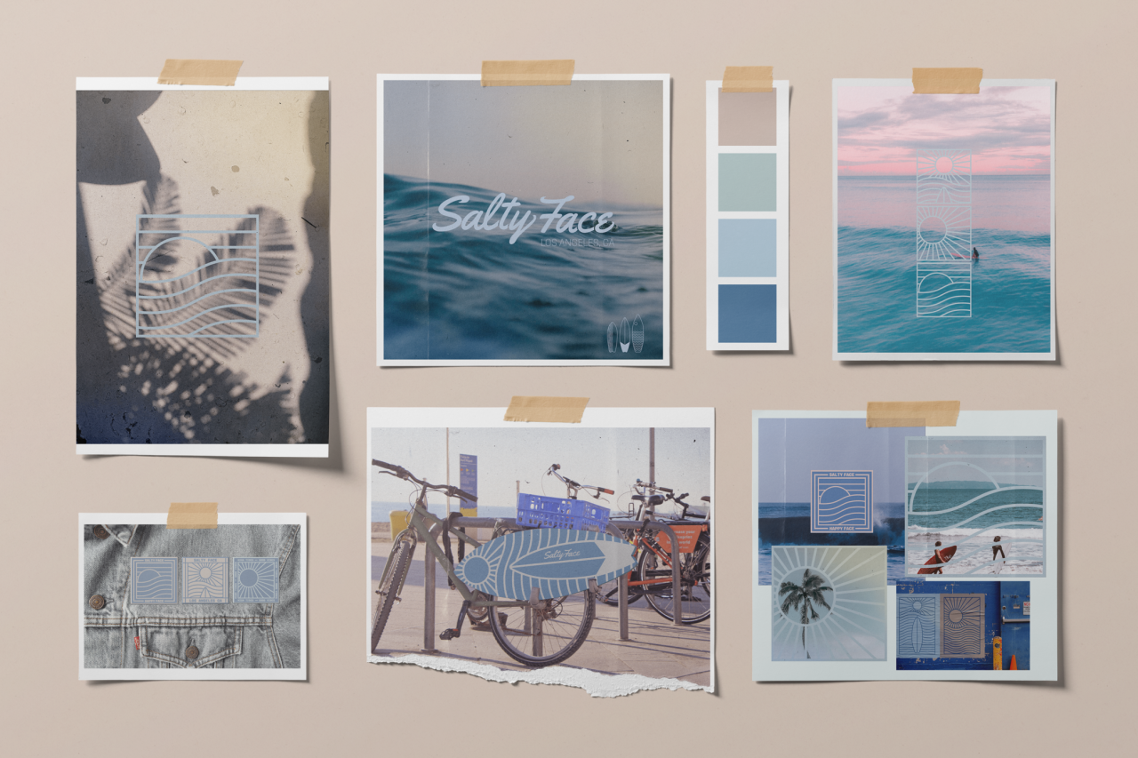 Salty Face Surf Shop Brand Identity - pineapplestudio.design