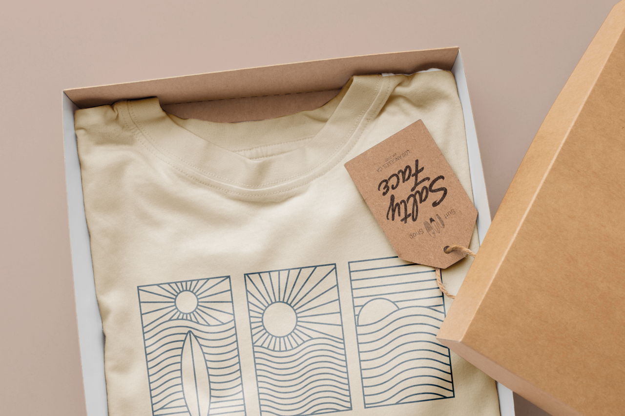 Salty Face Surf Shop Brand Identity - pineapplestudio.design