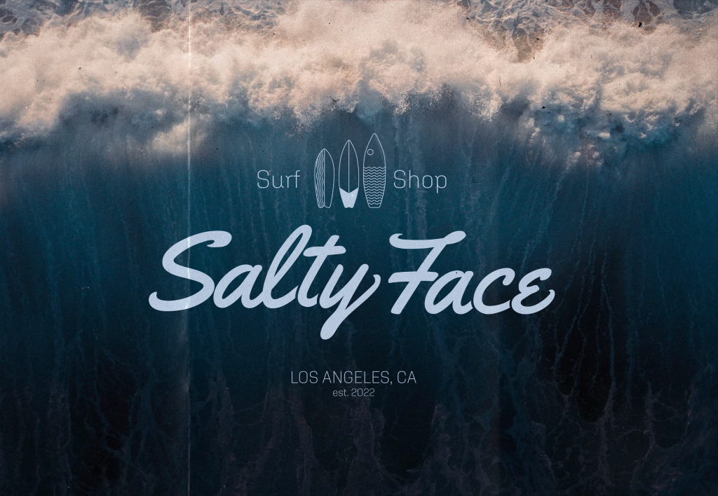 Salty Face Surf Shop Brand Identity - pineapplestudio.design