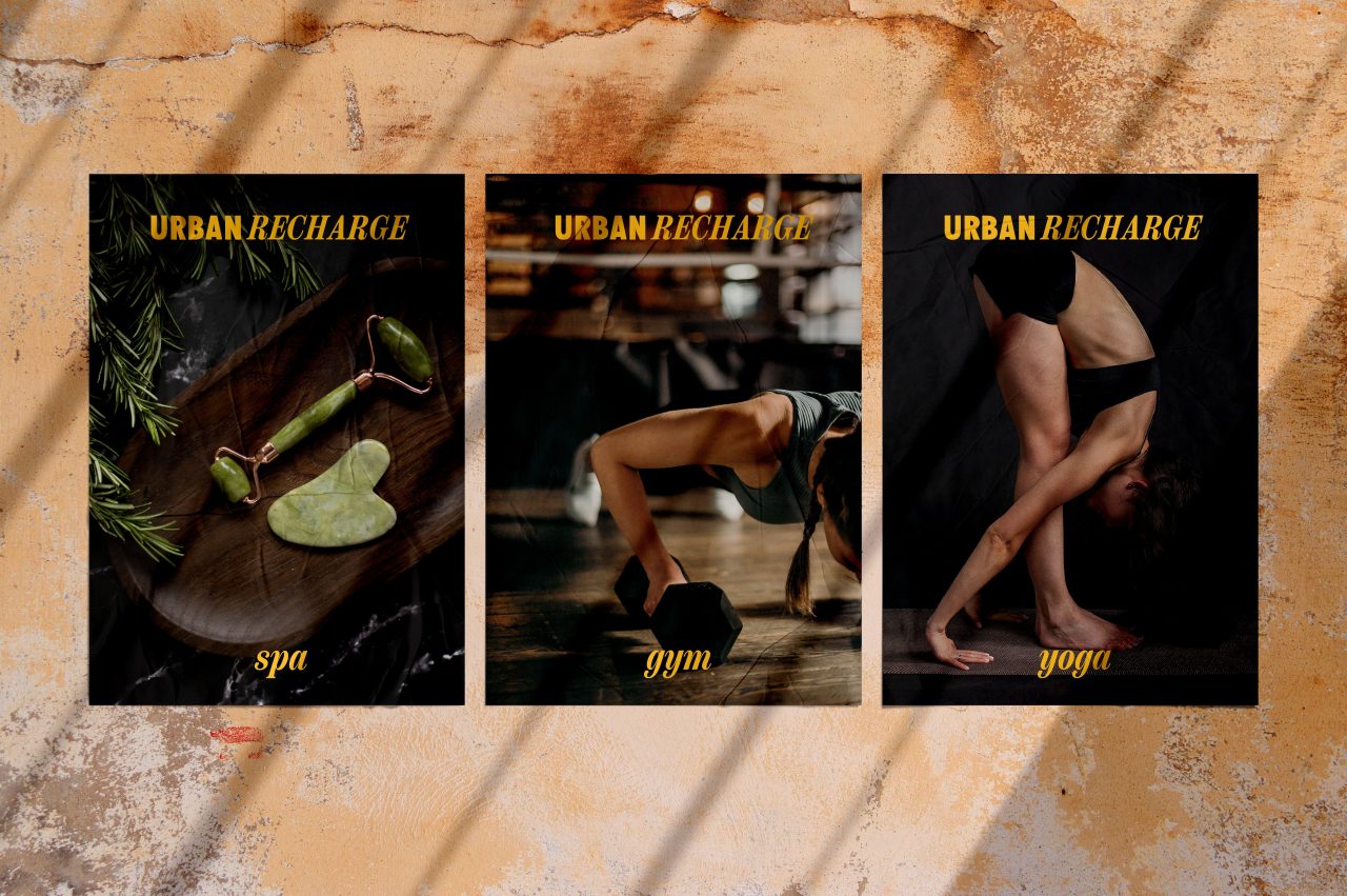 Urban Recharge Spa, Gym & Yoga City Studio - pineapplestudio.design