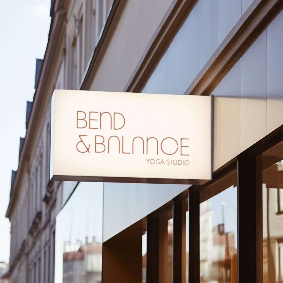 Bend & Balance Yoga Studio Brand Identity - pineapplestudio.design