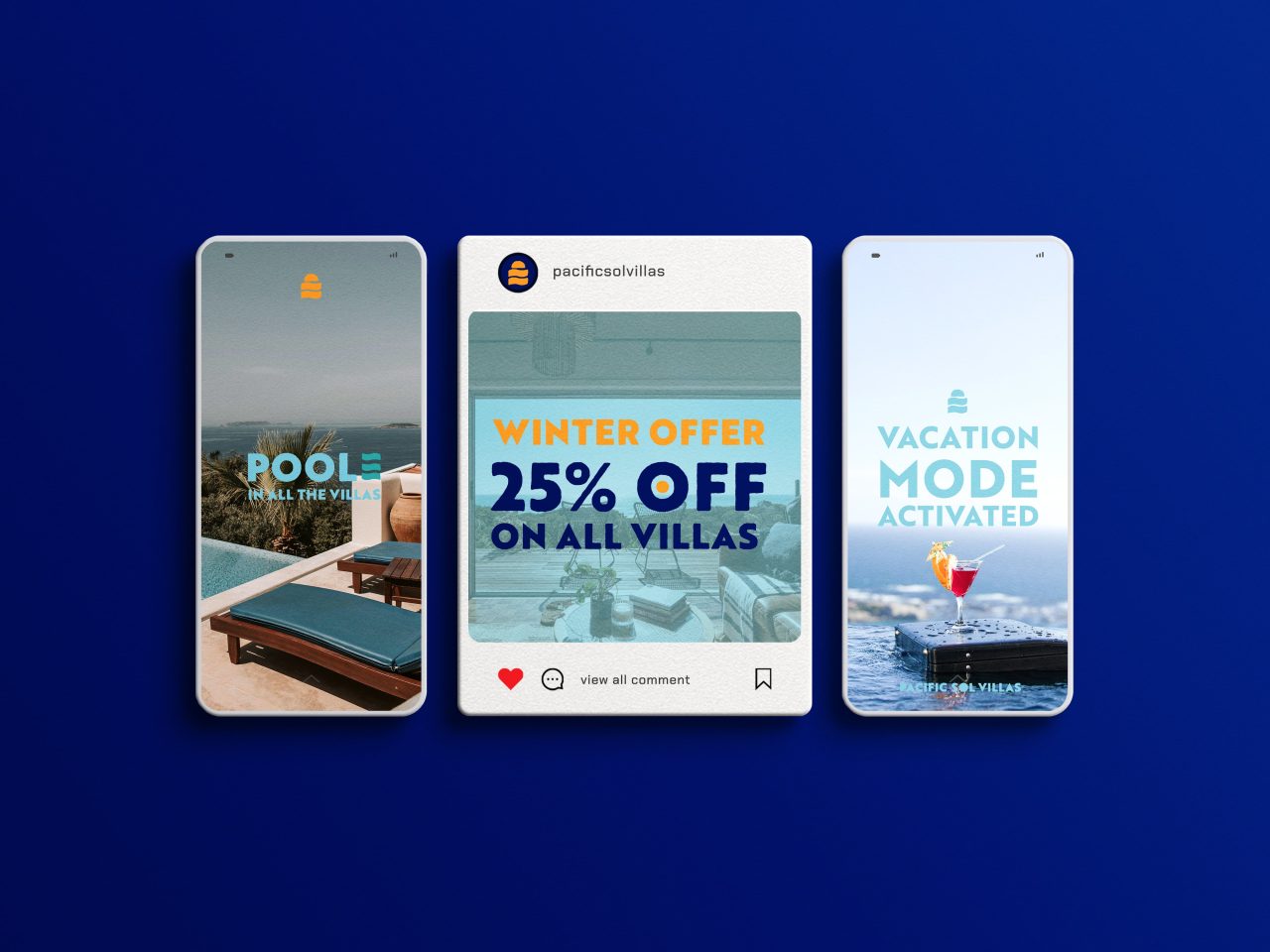 Pacific Sol Villas Brand Identity - pineapplestudio.design